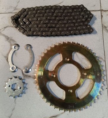 TVS RTR APACHE 160cc Chain & Sprocket Kit (Drive Set) -N9322710 ...